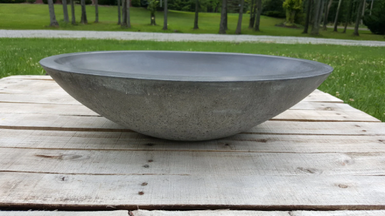 20.75" Oval Vessel Bowl – Stanley Artisan Concrete