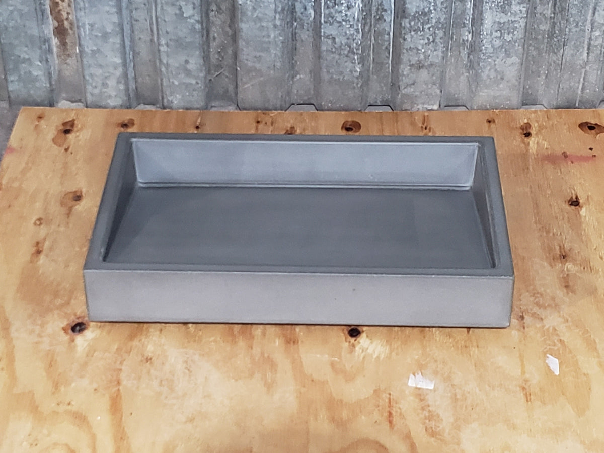 26" Shallow Ramp Vessel Sink (ready to go) – Stanley Artisan Concrete