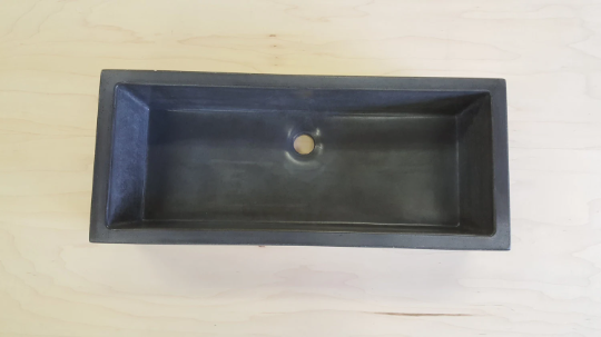 26" Skinny Vessel Sink – Stanley Artisan Concrete