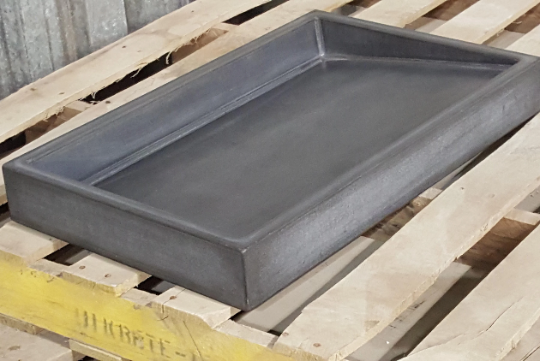 26" Shallow Ramp Vessel Sink – Stanley Artisan Concrete