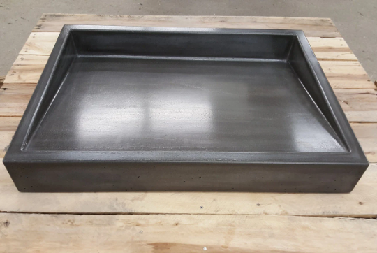 26"x 19" Shallow Ramp Vessel Sink – Stanley Artisan Concrete
