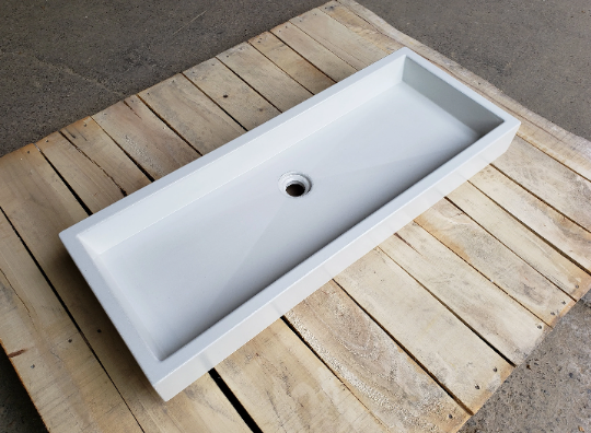 34" Shallow Vessel Sink – Stanley Artisan Concrete