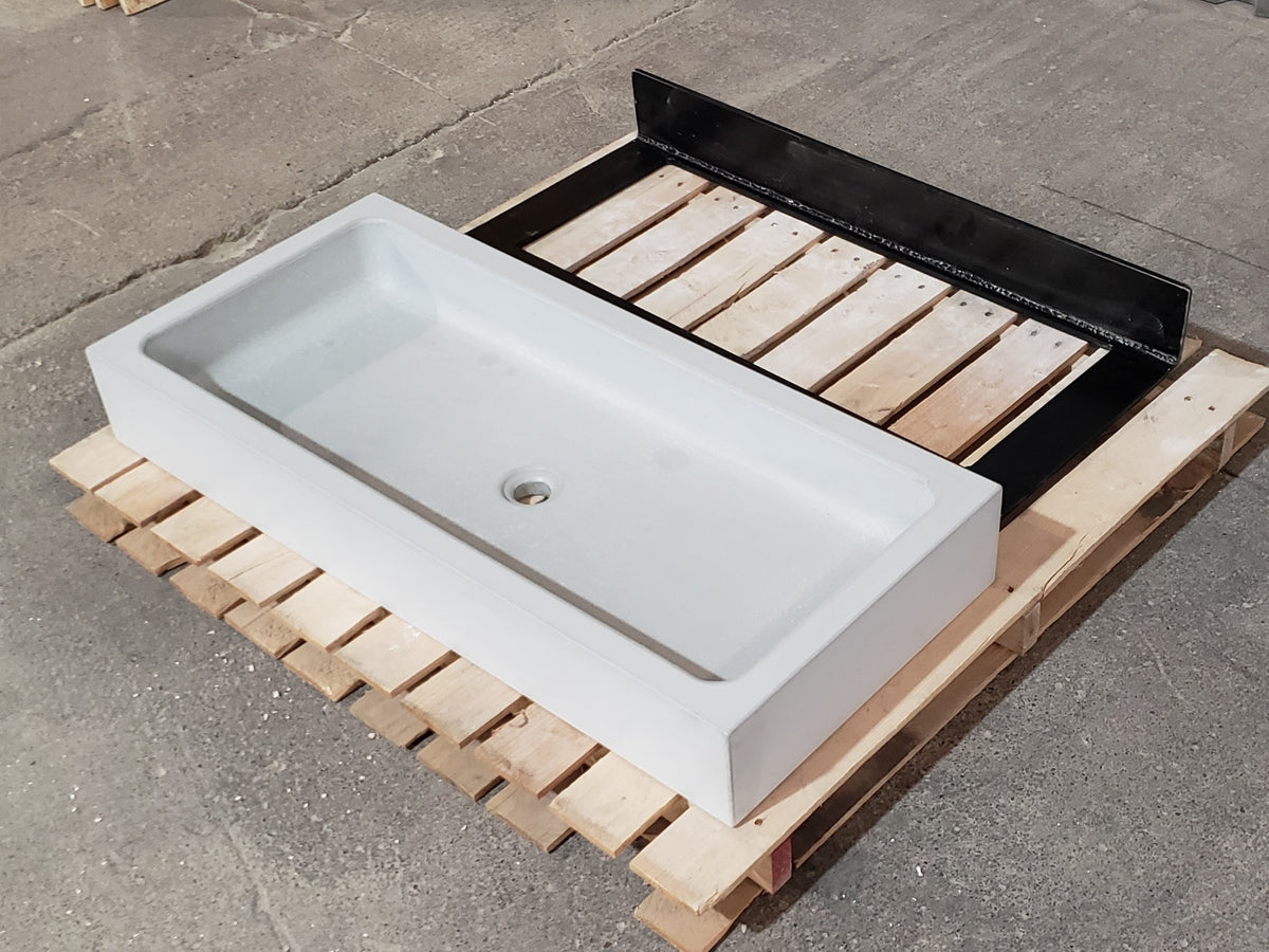 Floating 37" Vessel Sink – Stanley Artisan Concrete