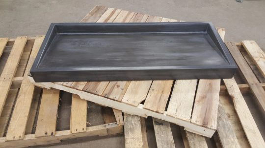 50" Wide Shallow Ramp Vessel Sink – Stanley Artisan Concrete