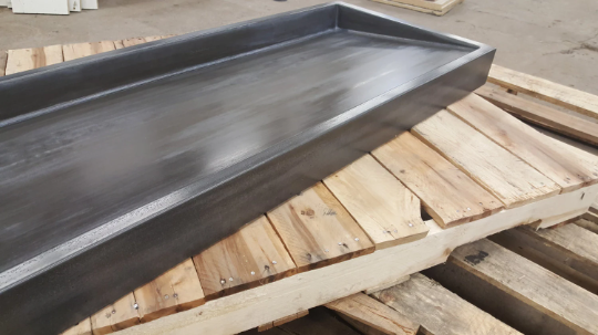 50" Wide Shallow Ramp Vessel Sink – Stanley Artisan Concrete