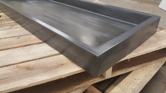 50" Wide Shallow Ramp Vessel Sink – Stanley Artisan Concrete